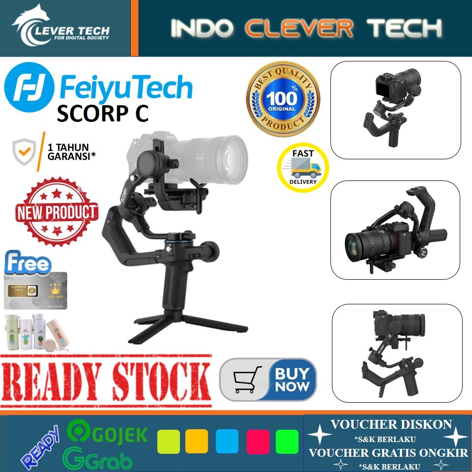 Jual Feiyu SCORP-C 3-Axis Gimbal Stabilizer - GARANSI RESMI | Shopee Indonesia