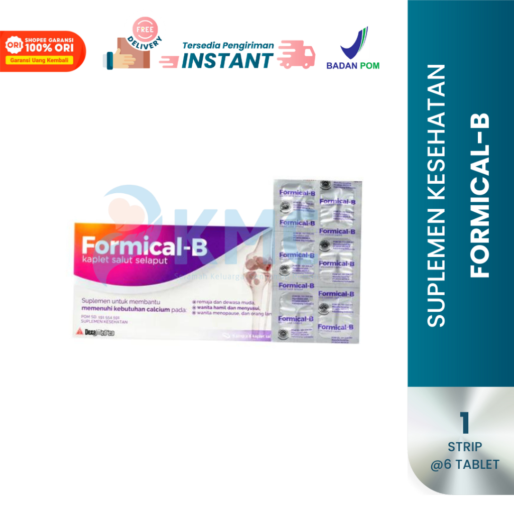 Jual Formical-B Isi 6 Kaplet Suplemen Kalsium | Shopee Indonesia
