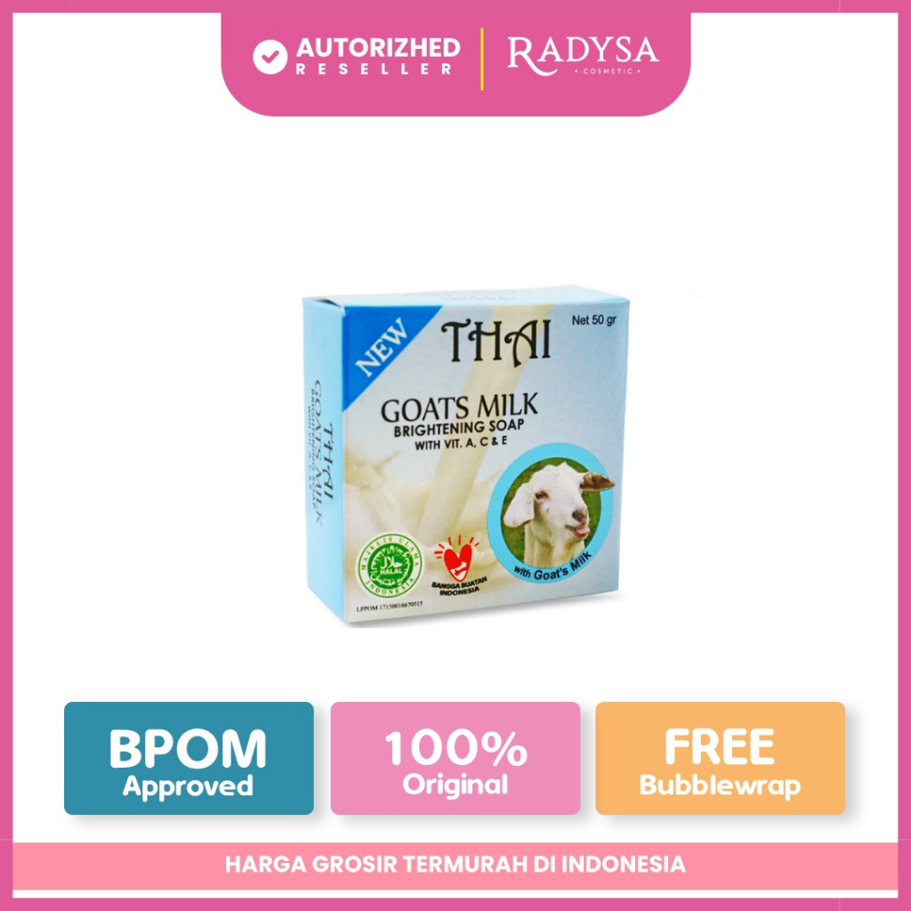 Jual RADYSA - Thai Goats Milk Soap 50gr - Sabun Susu Kambing | Shopee ...