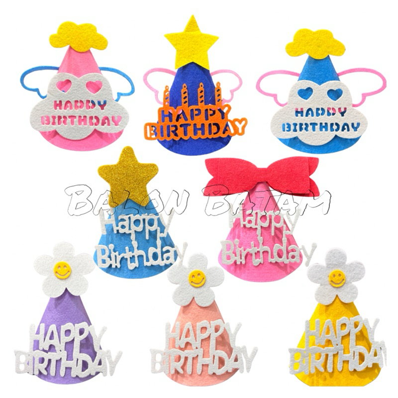 Jual Topi Ulang Tahun Bunga Daisy Happy birthday | Shopee Indonesia