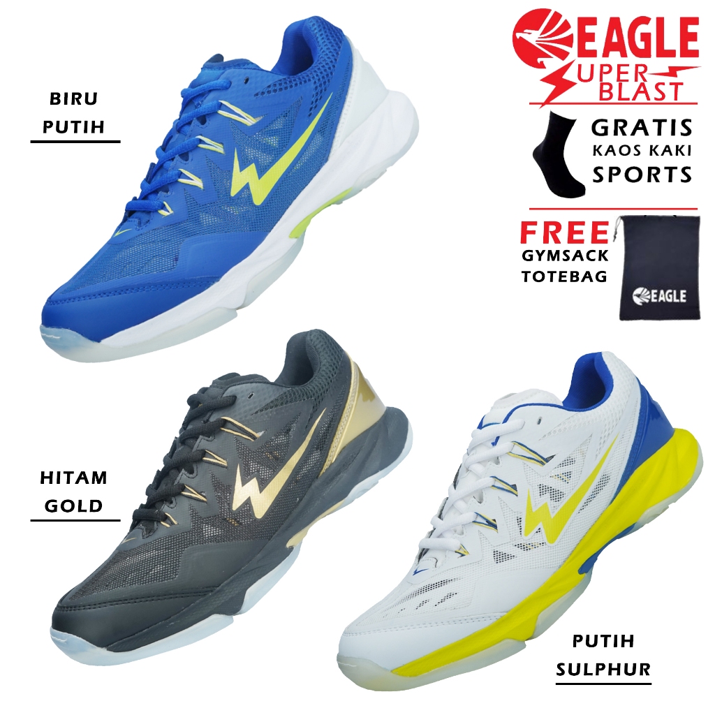 Jual Sepatu Badminton Eagle PNR Superblast Original - Sepatu Bulu ...
