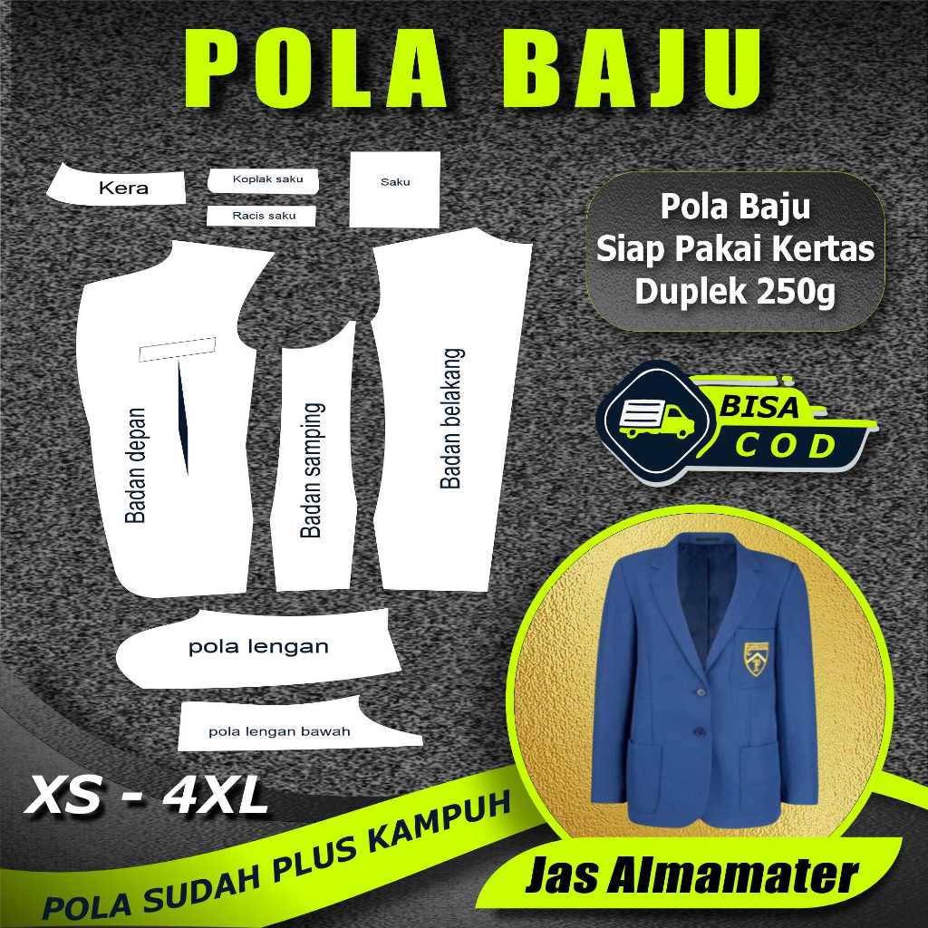 Jual POLA JAS ALMAMATER SIAP PAKAI | JAS UNIVERSITAS | JAS KULIAH ...
