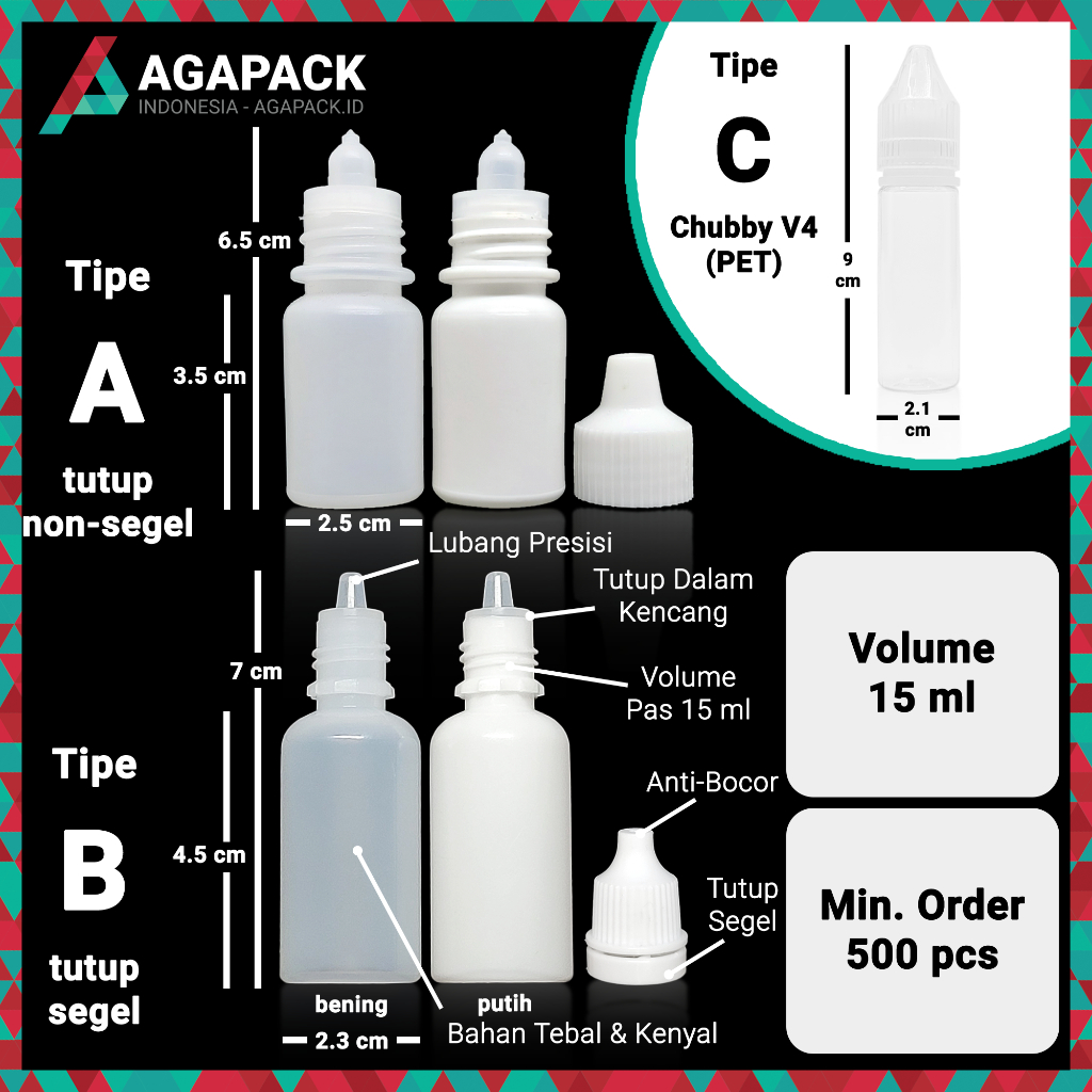 Jual Botol Tetes 15ml 15 ml NON SEGEL | Shopee Indonesia