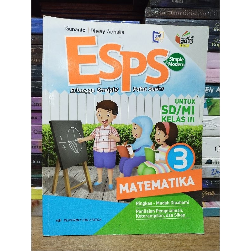 Jual Buku ESPS MATEMATIKA 3 SD/MI KELAS III ERLANGGA | Shopee Indonesia