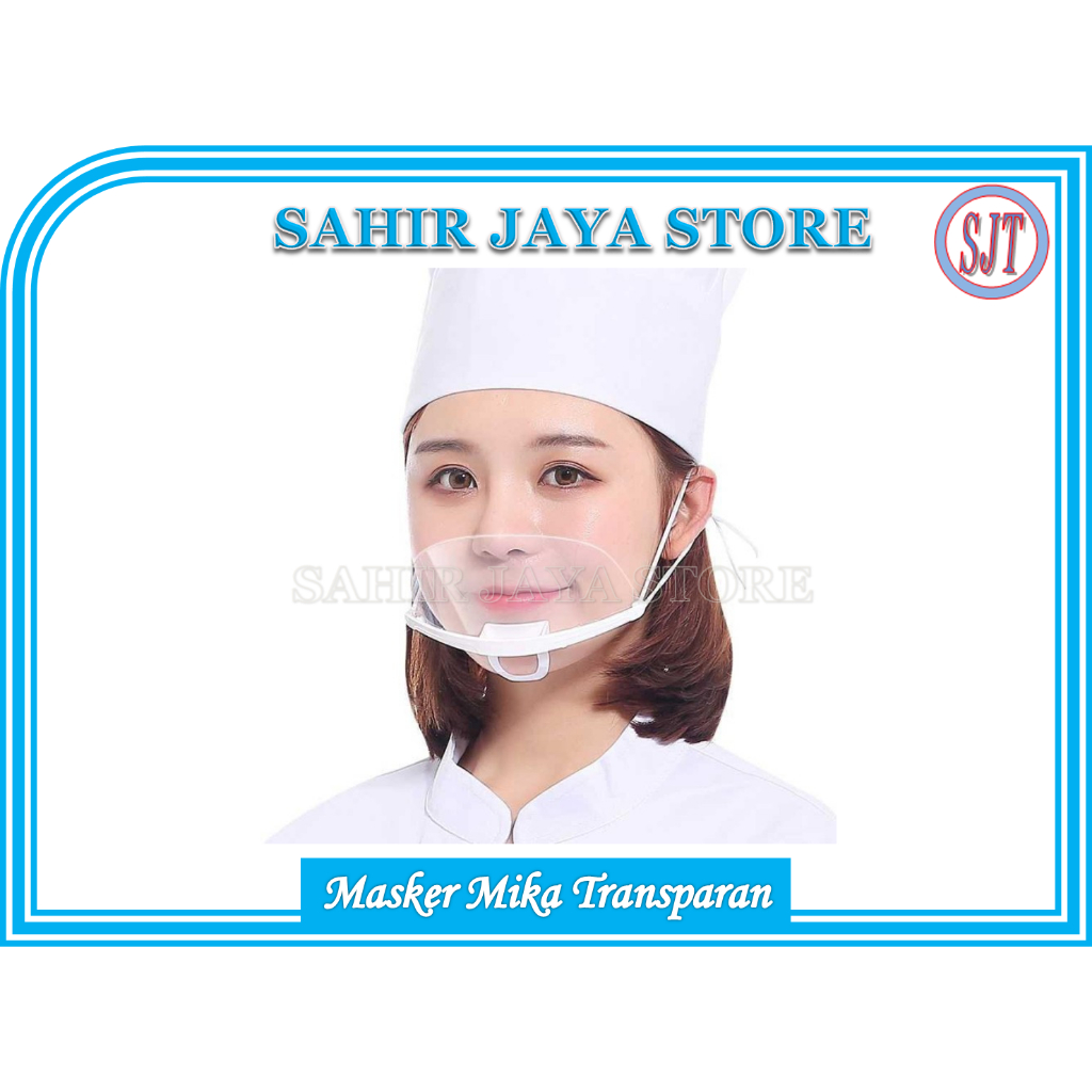 Jual Masker Transparan MASKER MULUT MIKA PLASTIK KOKI RESTORAN MASAK ...