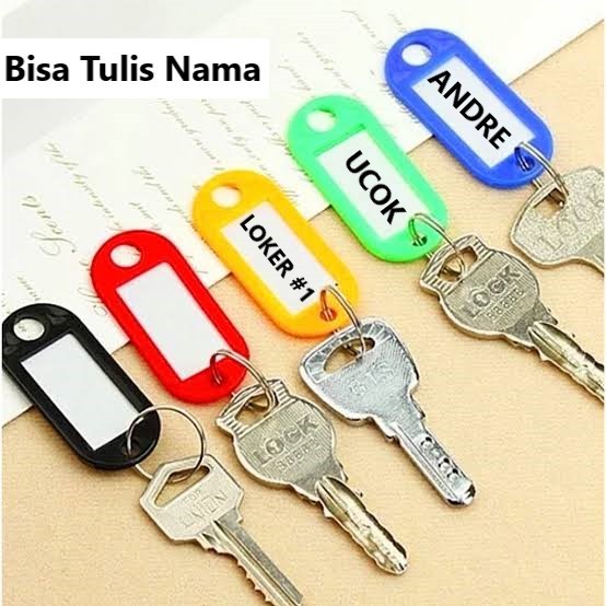 Jual 2024! PILIH Warna Simple KEY NAME TAG - Gantungan Kunci - Mini ...