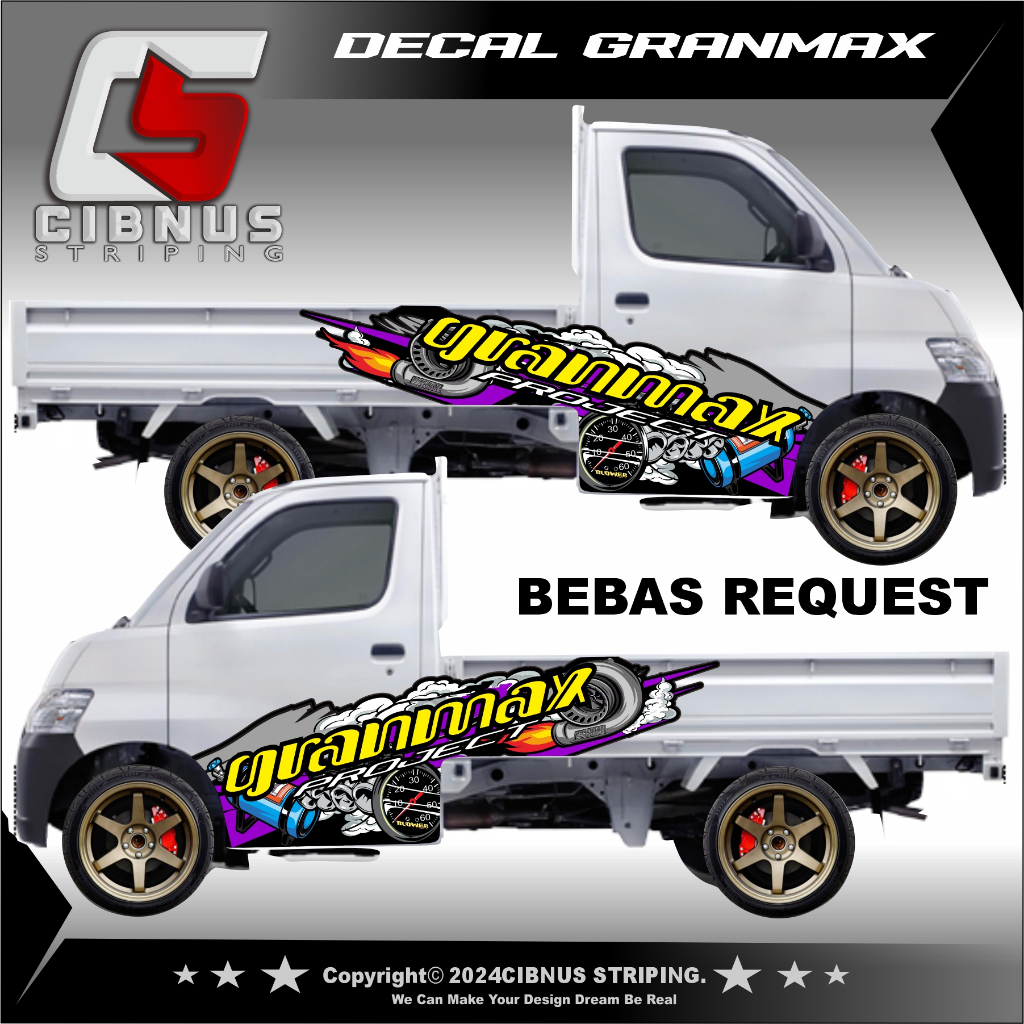 Jual STIKER MOBIL GRANMAX CUSTOM VARIASI RACING CUMI DARAT | Shopee ...