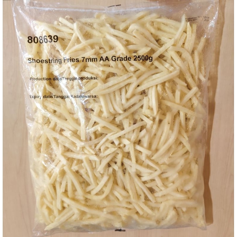 Jual Kentang Shoestring Fries 2.5kg Kentang goreng frozen | Shopee ...