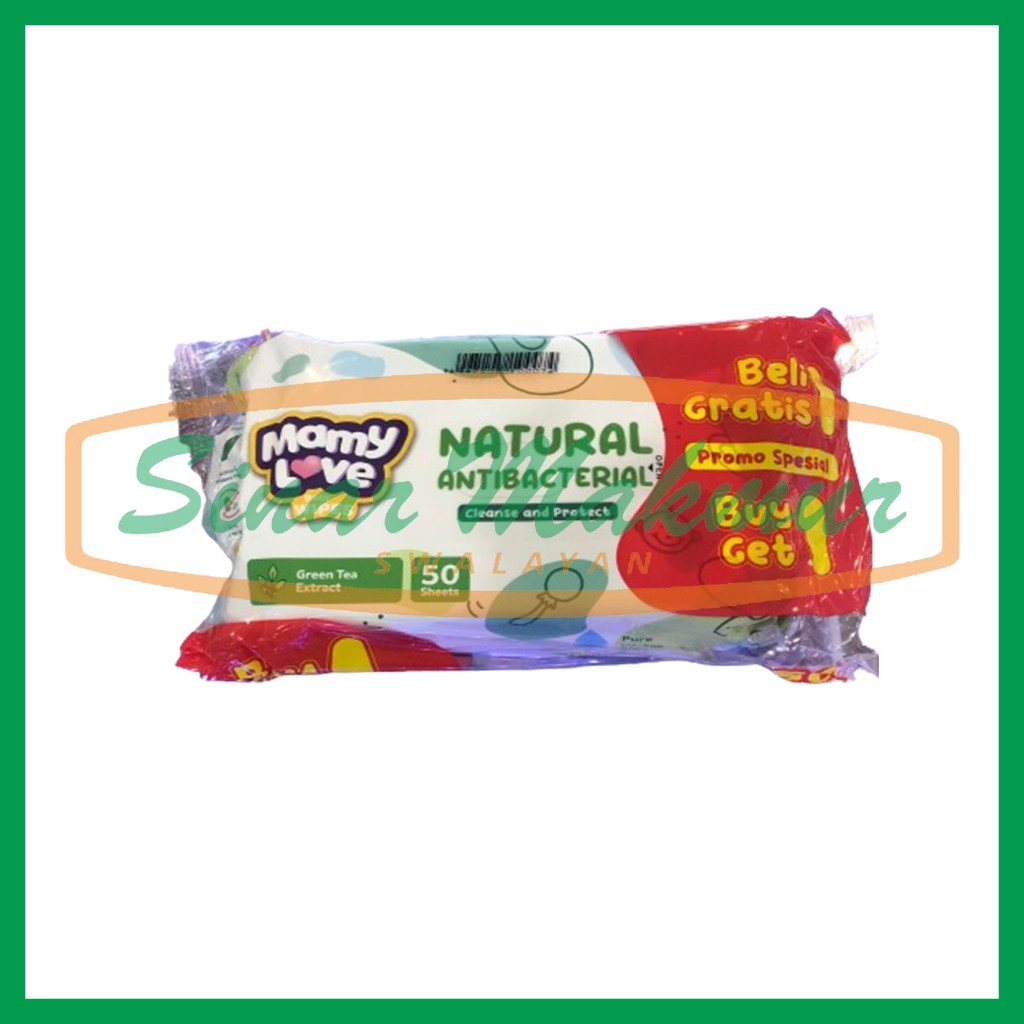 Jual Mamy Love Baby Wipes Isi 2 Pack @50sheet | Shopee Indonesia
