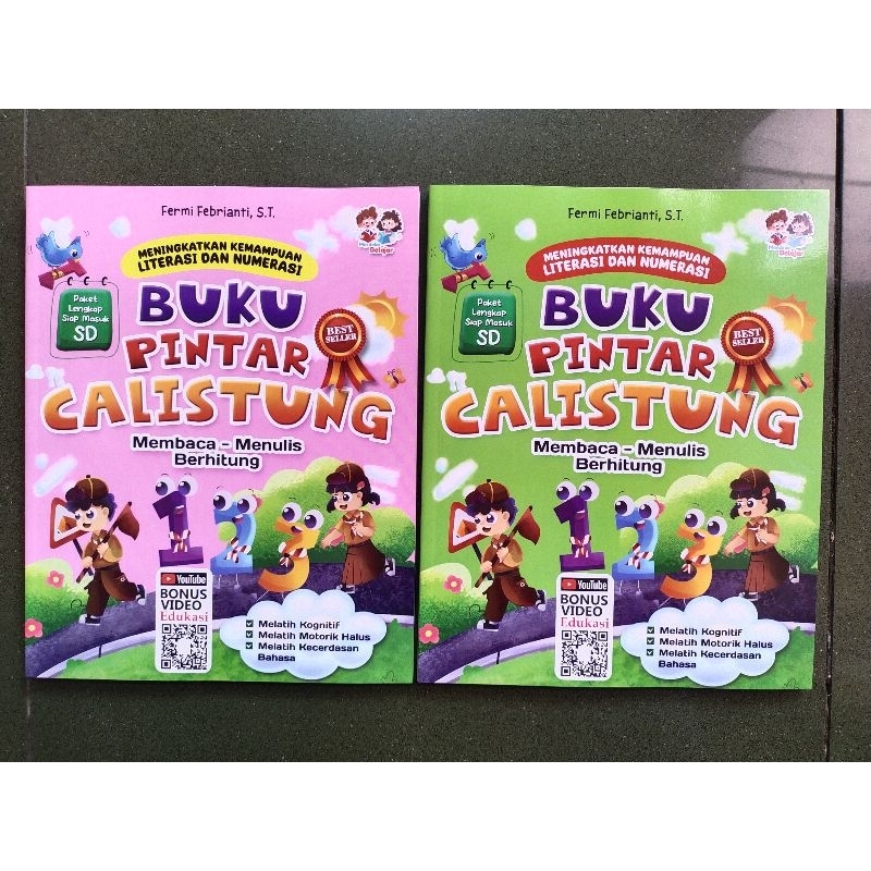 Jual Buku Pintar CALISTUNG| membaca-menulis berhitung| 2 cover isi sama ...