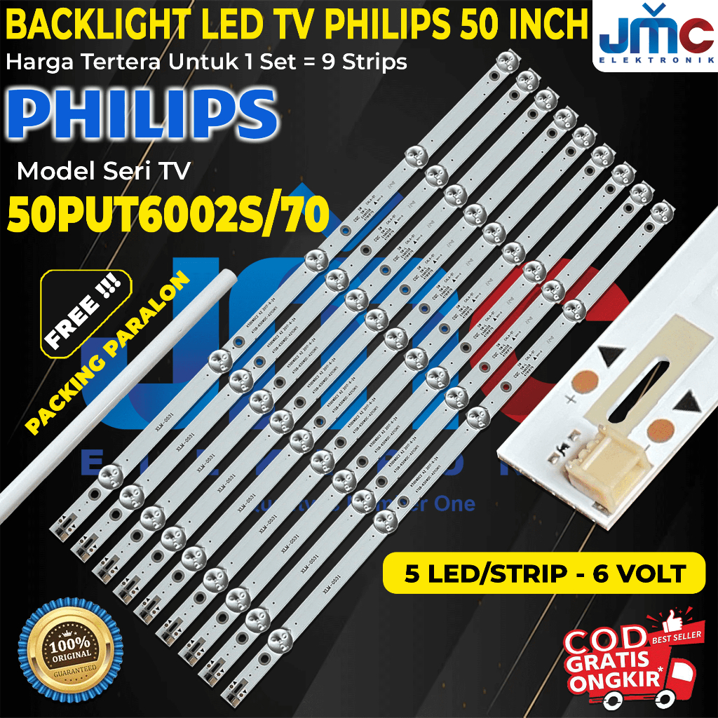 Jual Backlight TV PHILIPS 50 Inch 50PUT6002S/70 50PUT6002S K500WDC2 A2 4708-K50WDC-A2113N11 ...