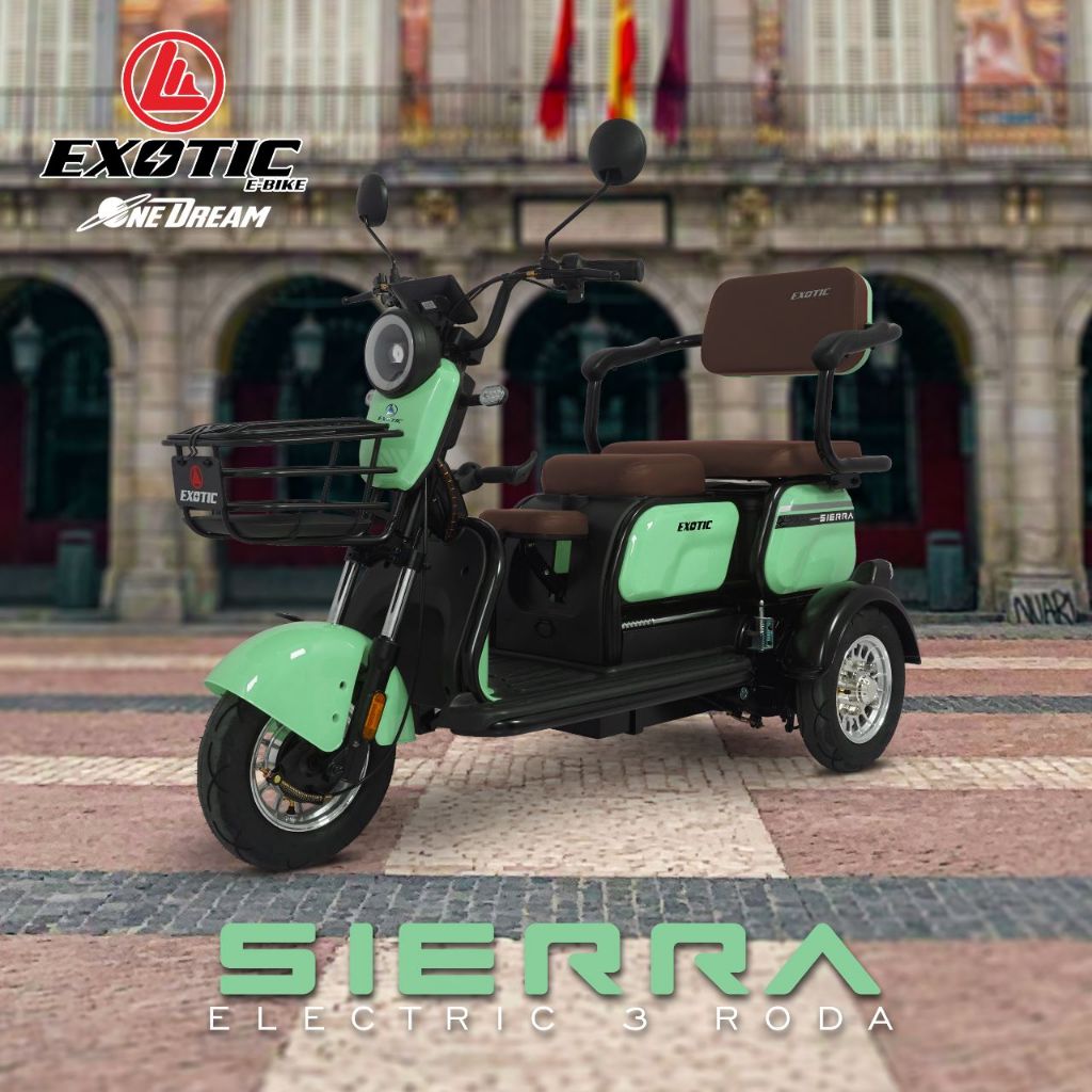 Jual SEPEDA LISTRIK RODA 3 EXOTIC SIERRA/ ELECTRIC BIKE EXOTIC SIERRA ...