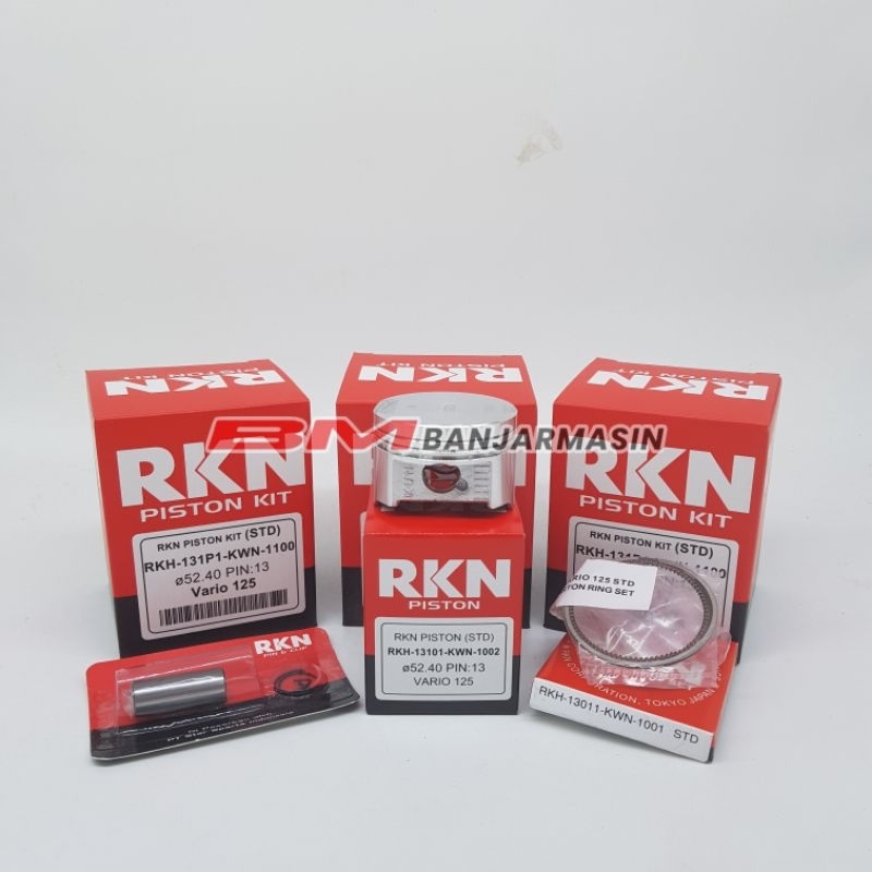 Jual RKN PISTON KIT VARIO 125 (KWN) STD,25,50,75,100,125,150,175,200 ...