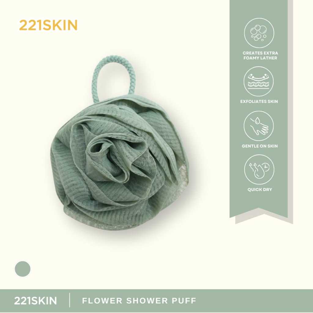 Jual 221SKIN Premium Flower Shower Puff | Shopee Indonesia