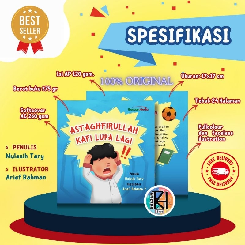 Jual BUKU ASTAGHFIRULLAH KAFI LUPA LAGI ORIGINAL AHLAN | Shopee Indonesia