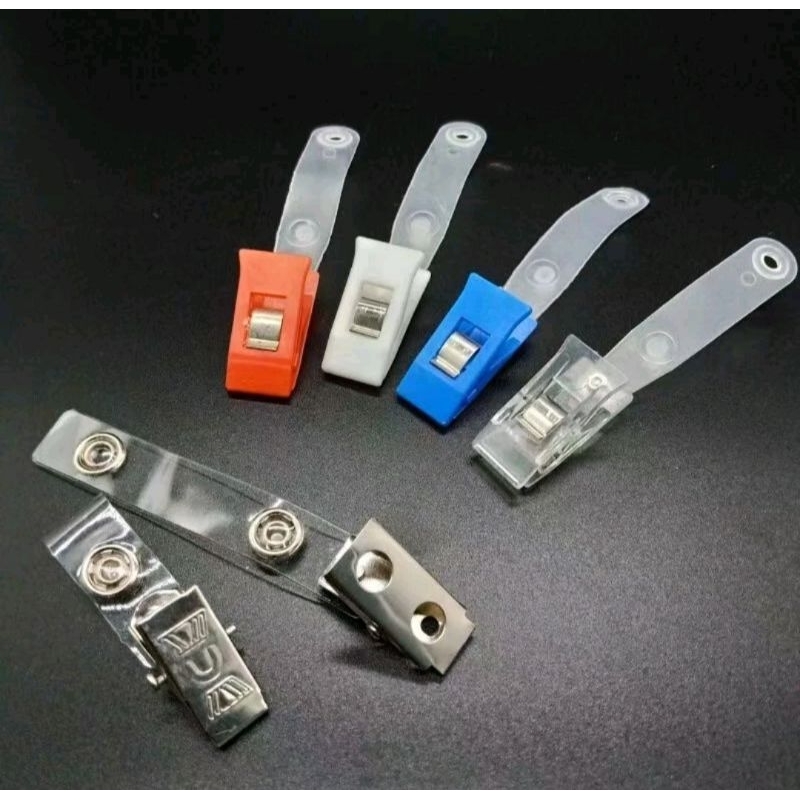 Jual JEPITAN ID CARD PLASTIK / JEPIT U NAME TAG | Shopee Indonesia