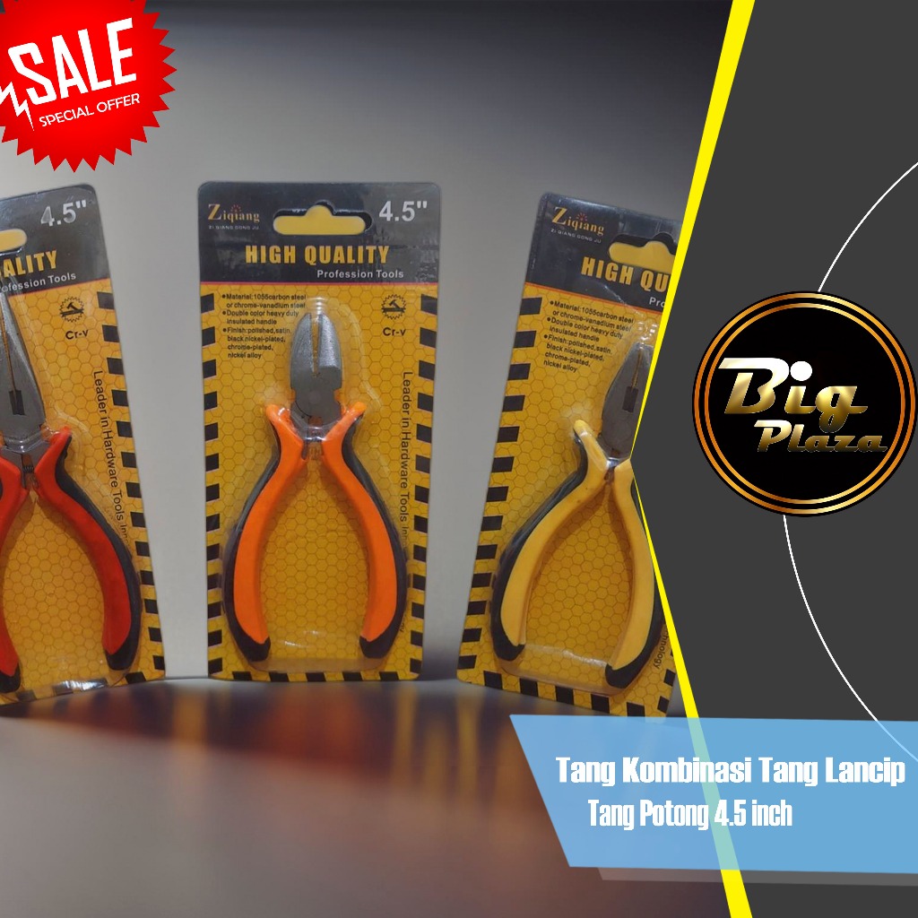 Jual Tang Kombinasi Tang Lancip Cucut Tang Potong 4.5 inch Tang Mini A044 | Shopee Indonesia