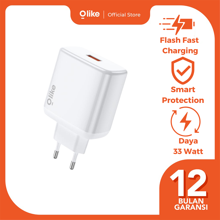 Jual Olike Kepala Charger 33W VOOC For Oppo USB Adapter Flash Fast ...