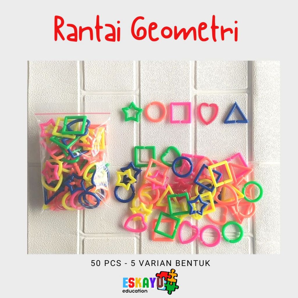 Jual RANTAI GEOMETRI / Rante Meronce Geometri / Mainan murah anak bayi ...