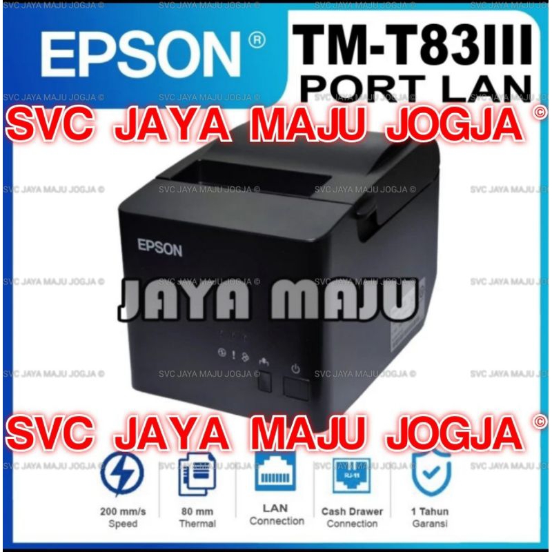 Jual EPSON TM T83 III - (512) LAN SPEED 200 MM/S -- (522) LAN SPEED 250 ...