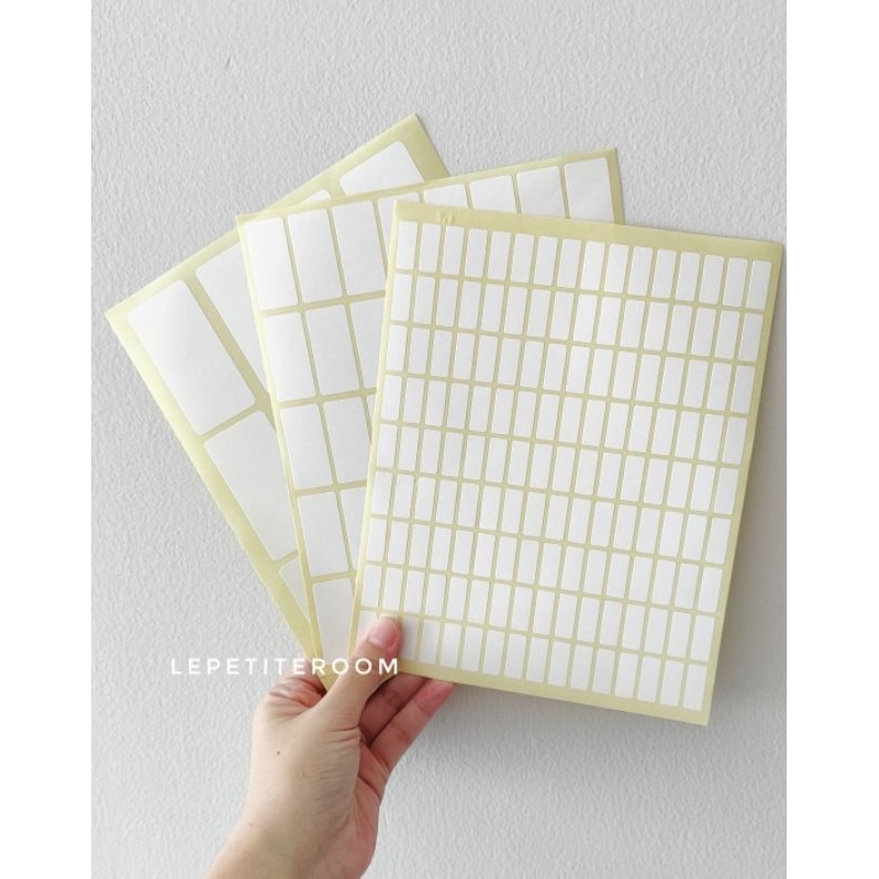 Jual STIKER KOTAK PUTIH ECER / LABEL HARGA ECER LEMBARAN / STIKER HARGA ...