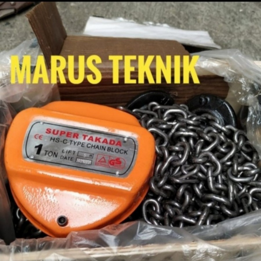 Jual Takel /Chain Block 1 Ton x 10mtr Supertakada | Shopee Indonesia