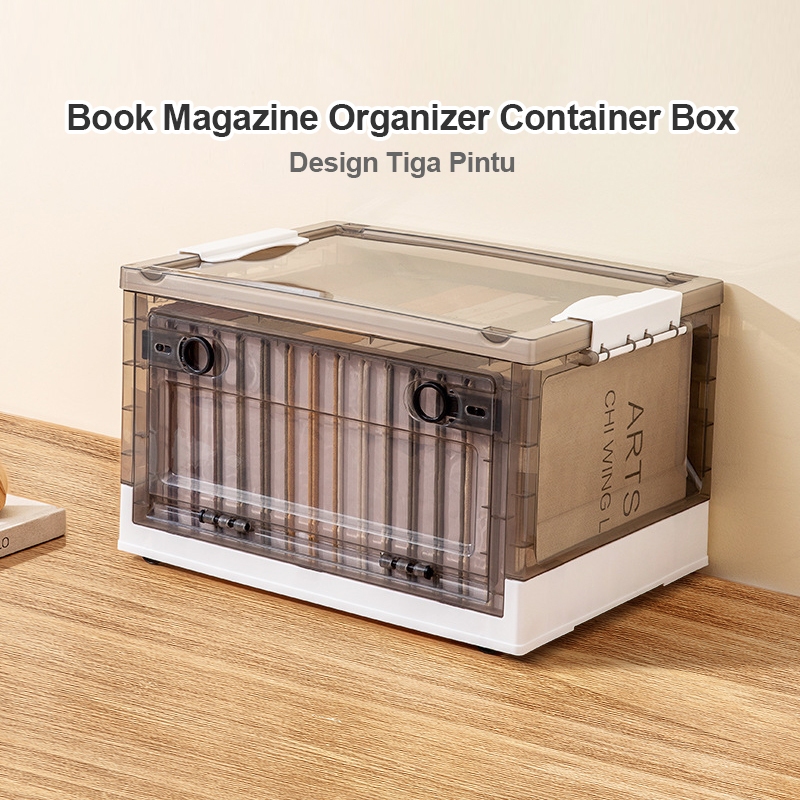 Jual Plastik Transparan Book Magazine Organizer Container Box Serbaguna ...