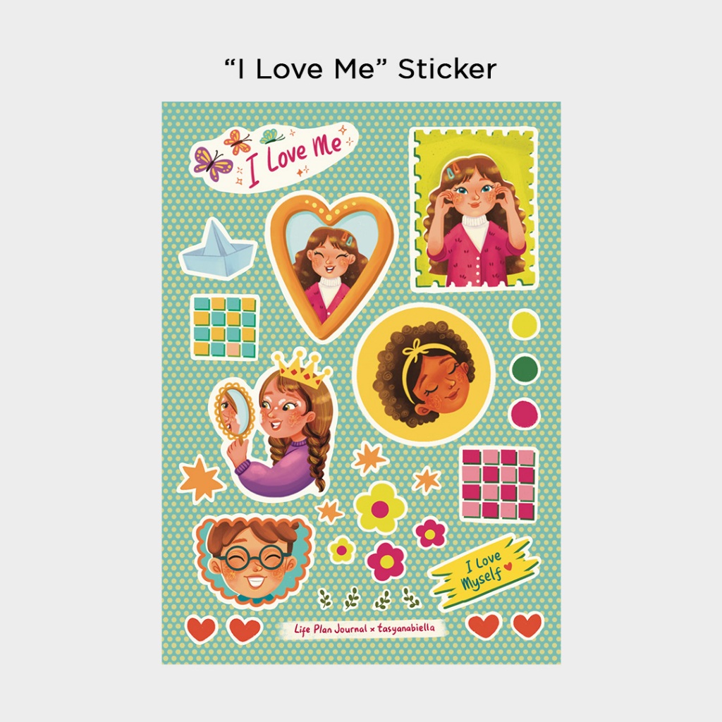 Jual Life Plan Journal - Sticker Sheet "I Love Me" x @tasyanabiella ...