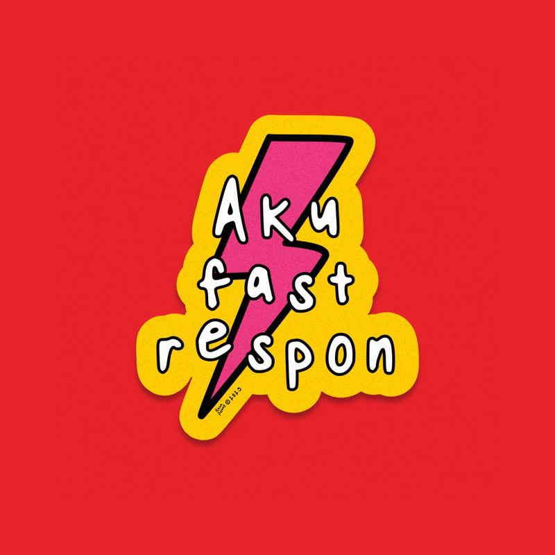 Jual Stiker Fast Respon | Raina Pulang | Shopee Indonesia