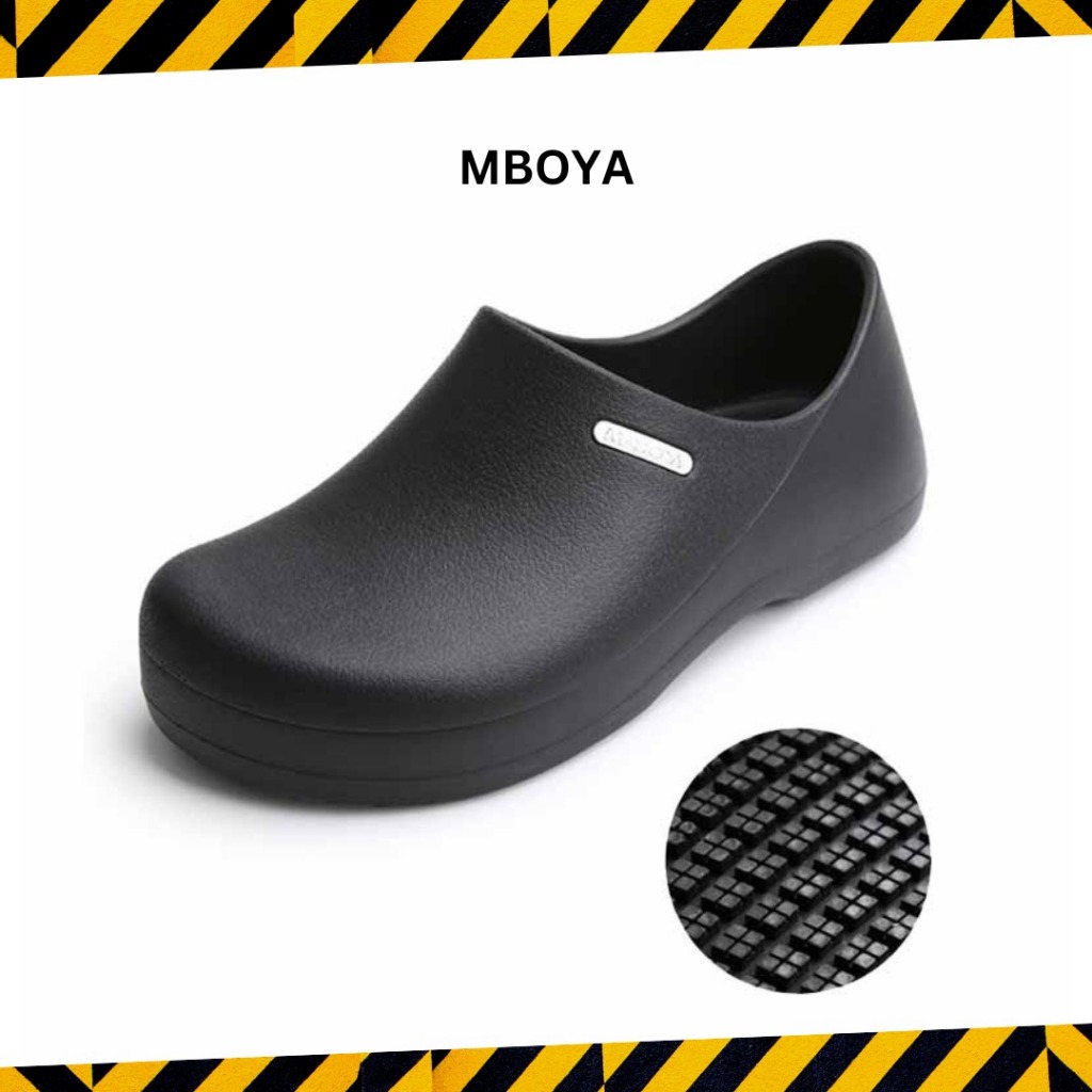 Jual MBOYA CHEF SEPATU KITCHEN ANTI SLIP CLOG EVA BERKUALITAS | Shopee ...