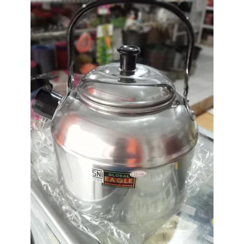 Jual TEKO EGALE BUNYI / TEKO NO 22CM / TEKO ALUMINIUM / TEKO UKURAN 6LITER | Shopee Indonesia