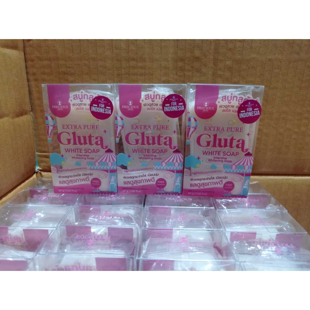 Jual Precious Skin Thailand Extra Pure Gluta Whitening Body & Face Soap ...