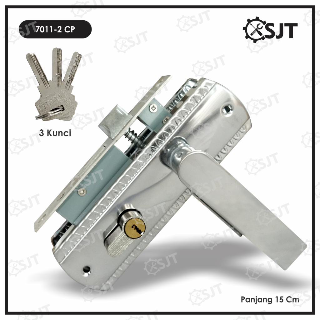 Jual Slot Kunci Handle Handel Hendel Pintu Rumah Set Kecil 15 Cm ...