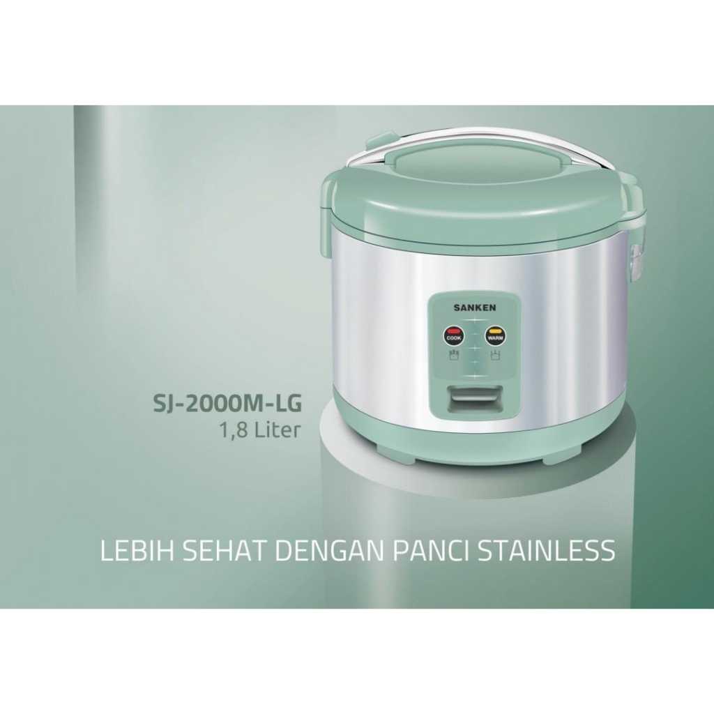 Jual SANKEN SJ-2000M-LG Rice Cooker Penanak Nasi 1.8 Liter | Shopee ...