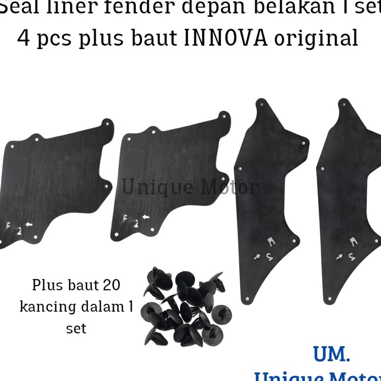 Jual LRR Seal Liner Fender Depan Belakang Innova Original | Shopee ...