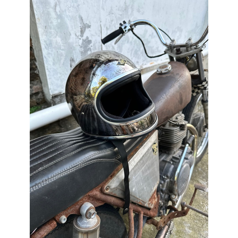Jual HELM KUSTOM MINI GRINGO MODEL RAW | Shopee Indonesia