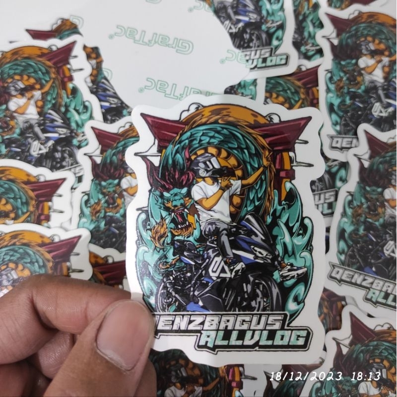 Jual STIKER CUSTOM BAHAN GRAFTAC FREE CUTTING | Shopee Indonesia