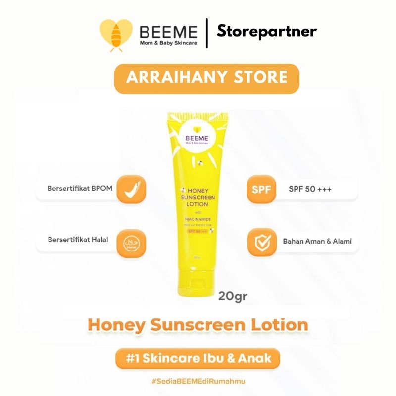 Jual BEEME SUNSCREEN LOTION SPF 50 + NIACINAMIDE | sunscreen anak ...