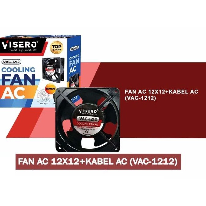Jual Bagus Dipakai kipas Angin Pendingin Cooling Fan BESI BESAR 12 X 12CM AC 22V POWER AMPLIFIER ...