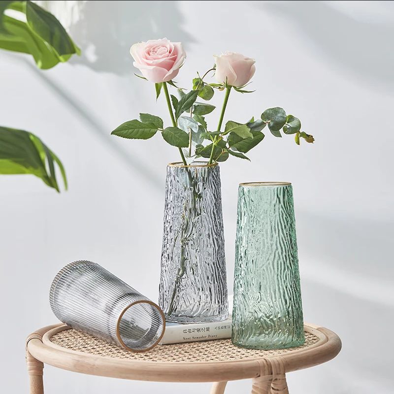 Jual Vas bunga kaca aesthetic dekorasi interior ruang tamu hiasan pot ...