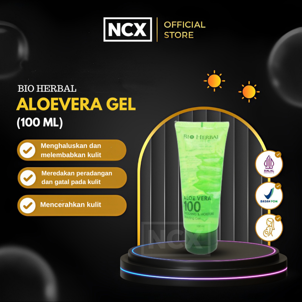 Jual Bio Herbal Moisture Aloe Vera Soothing Gel Lidah Buaya Kemasan