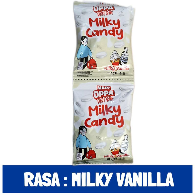Jual Milky Candy Mari Oppa 1 Renceng Isi 10 Sachet 12gr | Shopee Indonesia