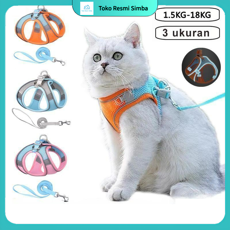 Jual Tali Kucing Harness Anjing Kucing Tali Tuntun Kucing Tali Kucing ...