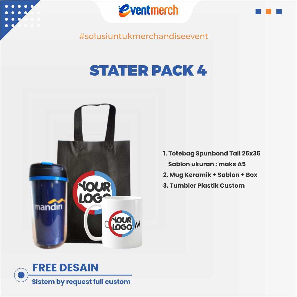 Jual SEMINAR KIT SOUVENIR EVENT MERCHANDISE PAKET 4 | Shopee Indonesia