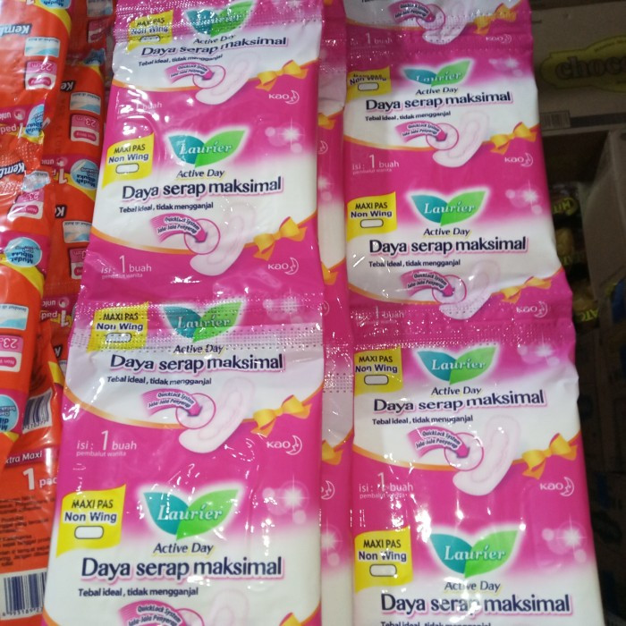 Jual ARJUNA LAURIER Maxi Pas Sachet Renceng / Laurier Sachet / Pembalut ...