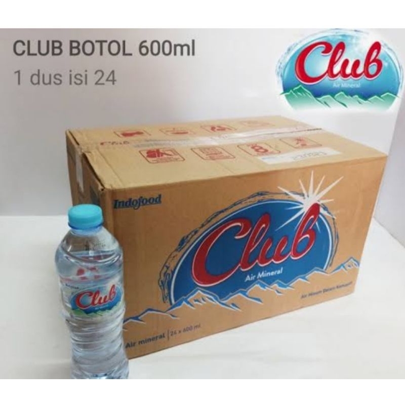 Jual Club Air Mineral 600 ml 1 dus isi 24 botol | Shopee Indonesia
