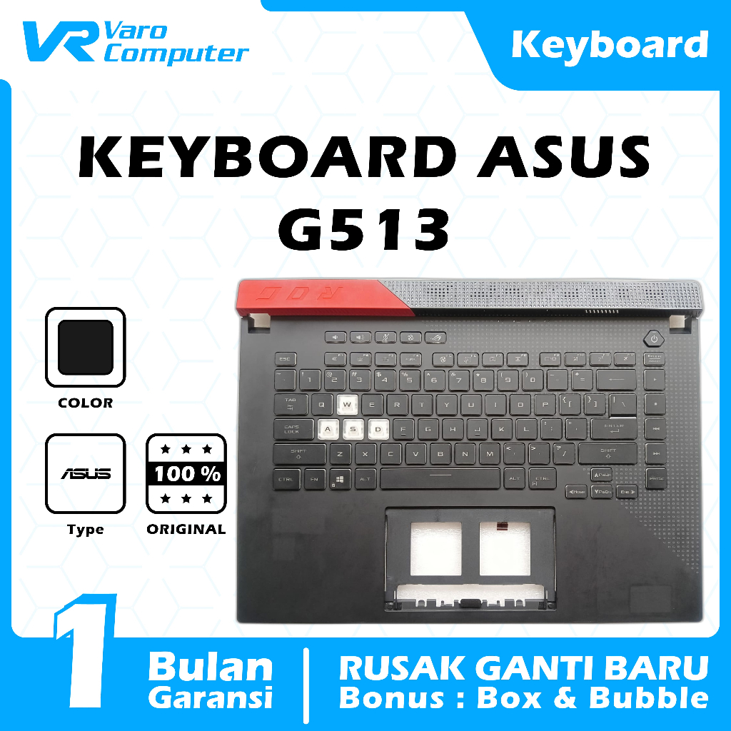 Jual KEYBOARD LAPTOP ASUS ROG Strix G15 G513 (RGB) ORIGINAL | Shopee ...
