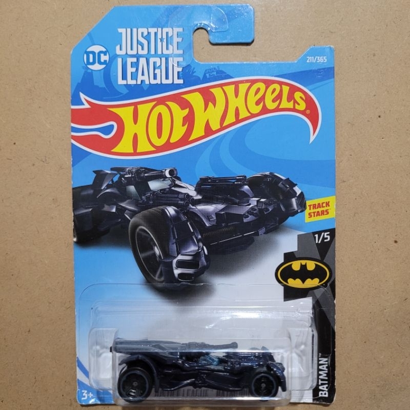 Jual HOT WHEELS JUSTICE LEAGUE BATMOBILE / BATMAN [ DARK BLUE GREY VELG ...