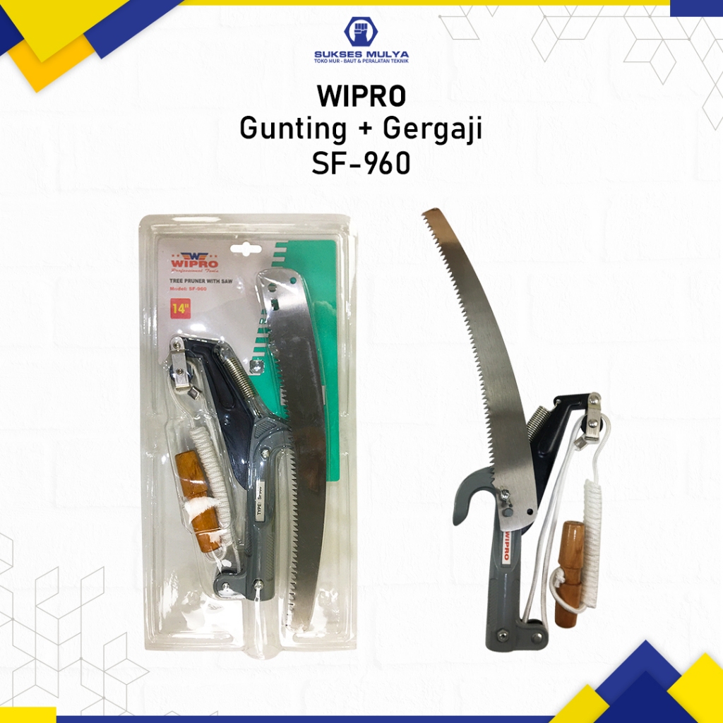 Jual WIPRO SF-960 Gunting Dahan Tarik Gunting Galah Tarik dan Pisau Gergaji | Shopee Indonesia