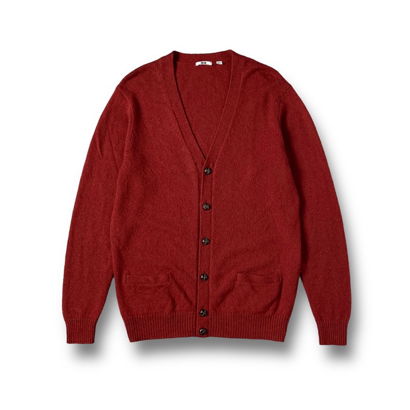 Jual Uniqlo Knit Cardigan ( Red ) | Shopee Indonesia
